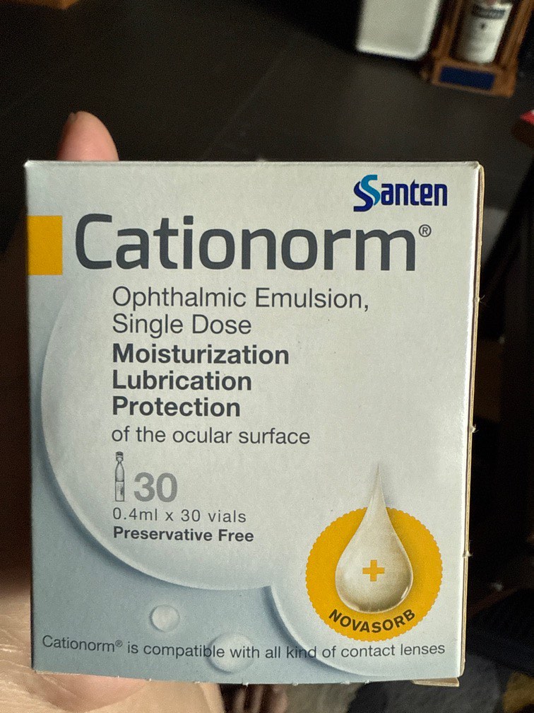 Cationorm eye drops, Beauty & Personal Care, Vision Care on Carousell