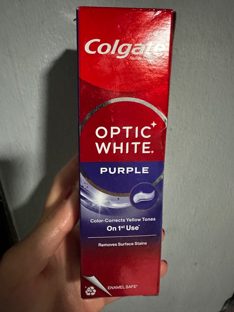 COLGATE OPTIC WHITE PURPLE TOOTHPASTE, Beauty & Personal Care, Oral ...
