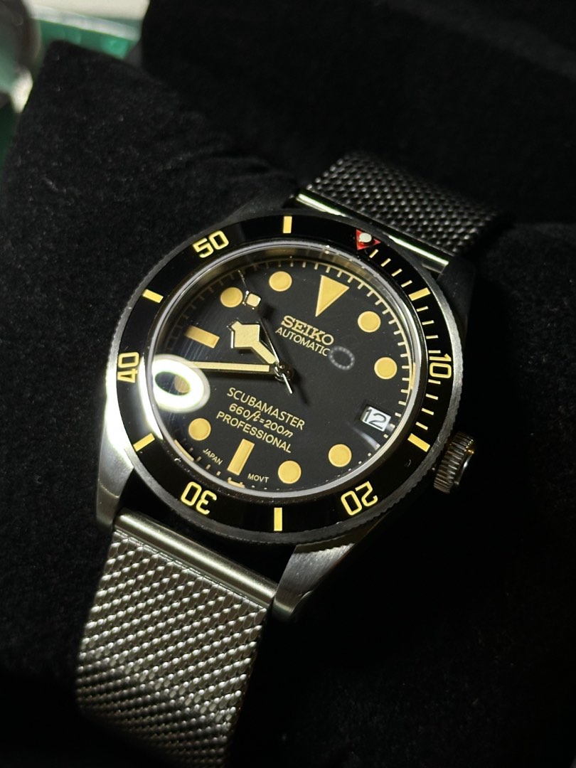 Custom Seiko Mod 39mm Black Bay 58 BB58 007, Men's Fashion, Watches ...