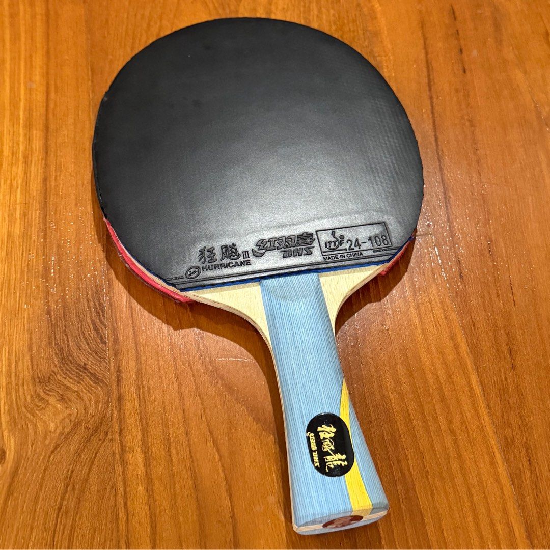 DHS Hurricane Long 5 Golden Grand Slam Table Tennis Blade, Sports ...
