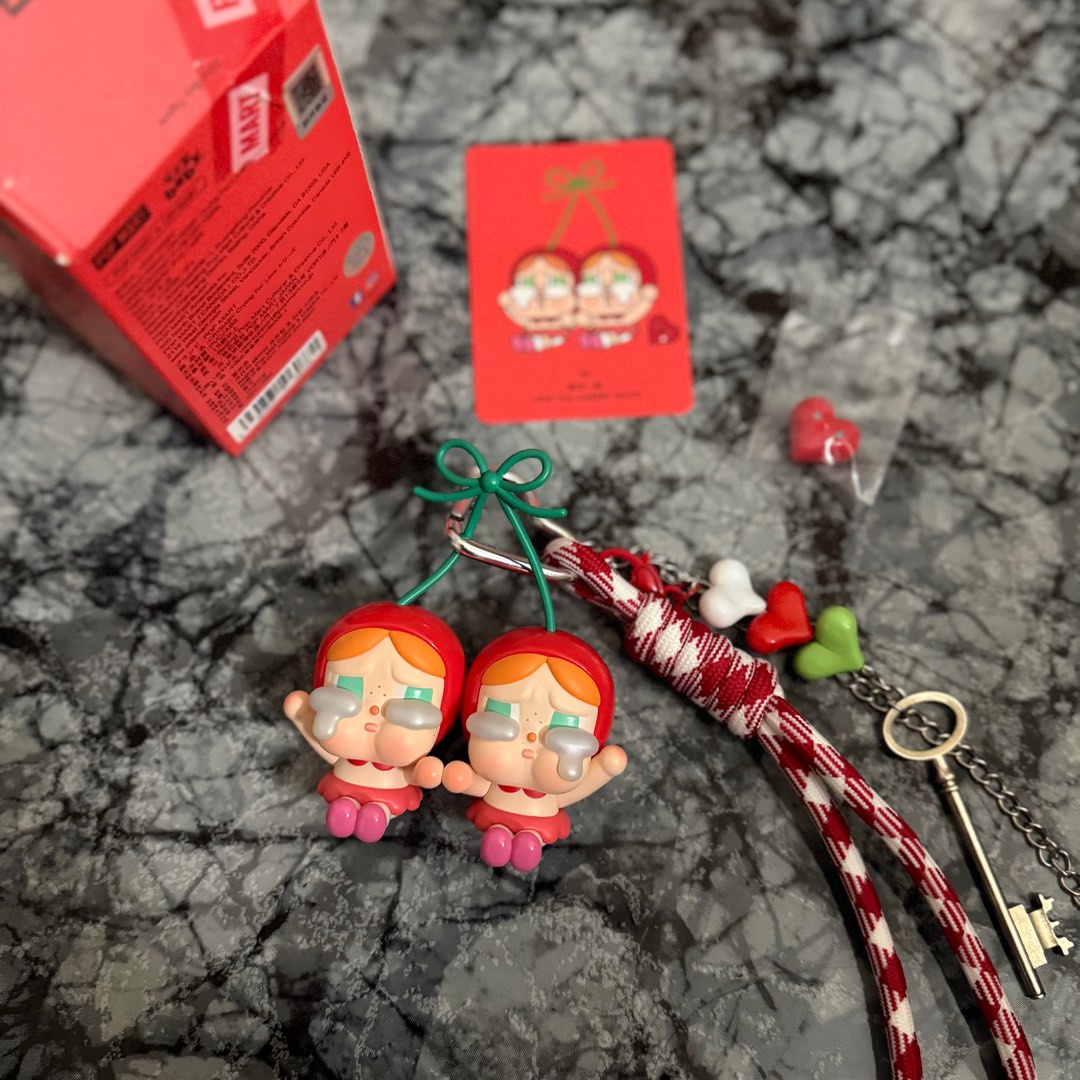 DIY Popmart Crybaby Cherry Figurine Bag charm / Keychain (Crying for ...