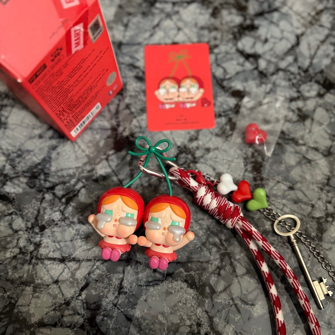 DIY Popmart Crybaby Cherry Figurine Bag charm / Keychain (Crying for ...