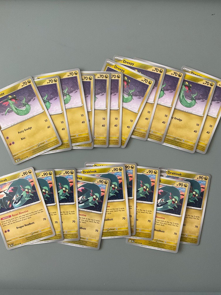 $1 each Dreepy Drakloak Pokemon TCG cards playables non foil Dragapult ...