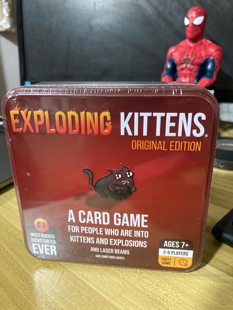 Exploding Kittens (Tin can version), Hobbies & Toys, Toys & Games on ...