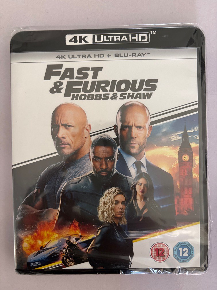 Fast & Furious Hobbs & Shaw 4K Ultra HD + Blu-ray Movie, Hobbies & Toys ...