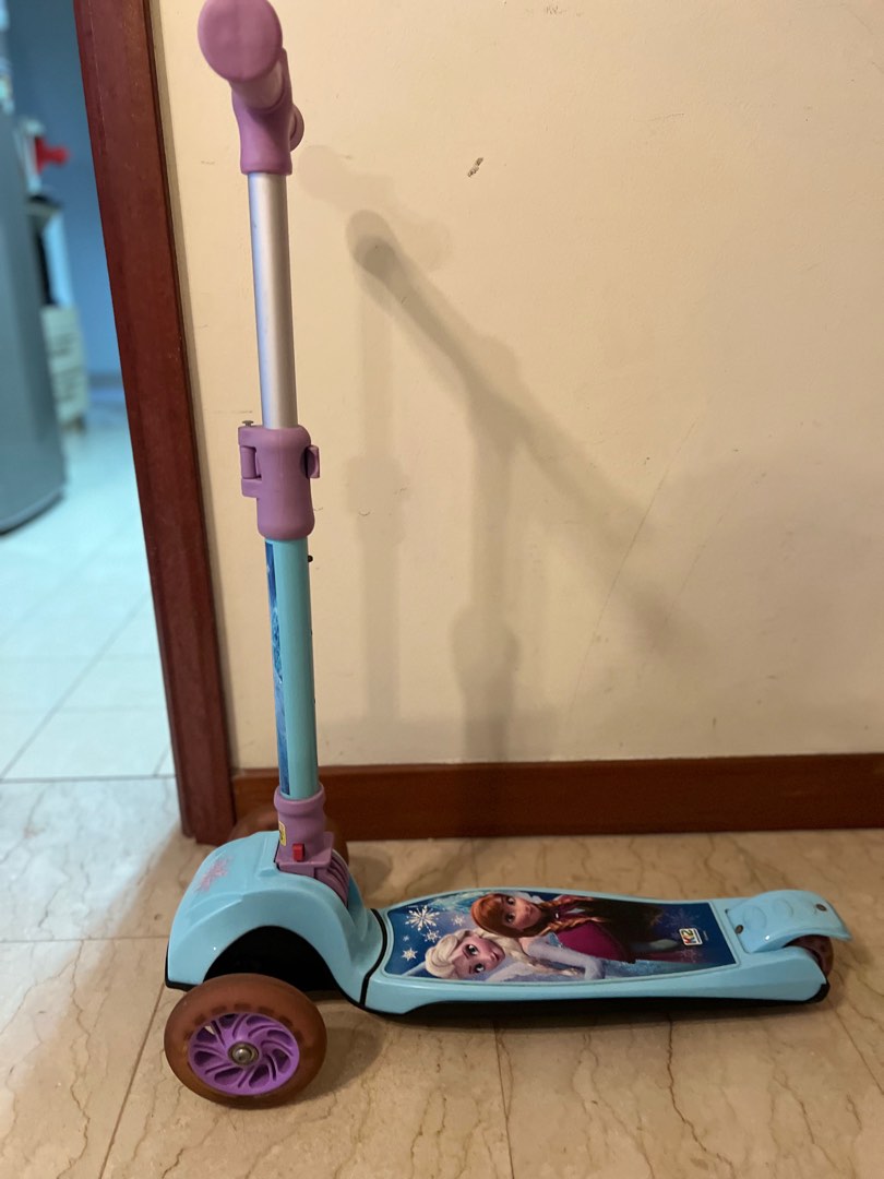 Frozen Elsa Anna Kids Foldable Scooter, Babies & Kids, Going Out, Other ...