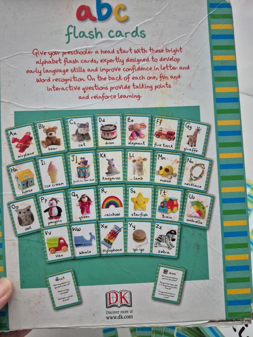 Giant flash cards A to Z, Hobbies & Toys, Books & Magazines, Children's ...