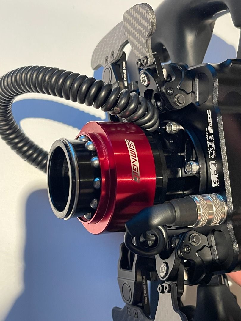 Gomez Sim Industries GSI X-29 Sim Racing Rig Wheel 4 Paddle Carbon ...