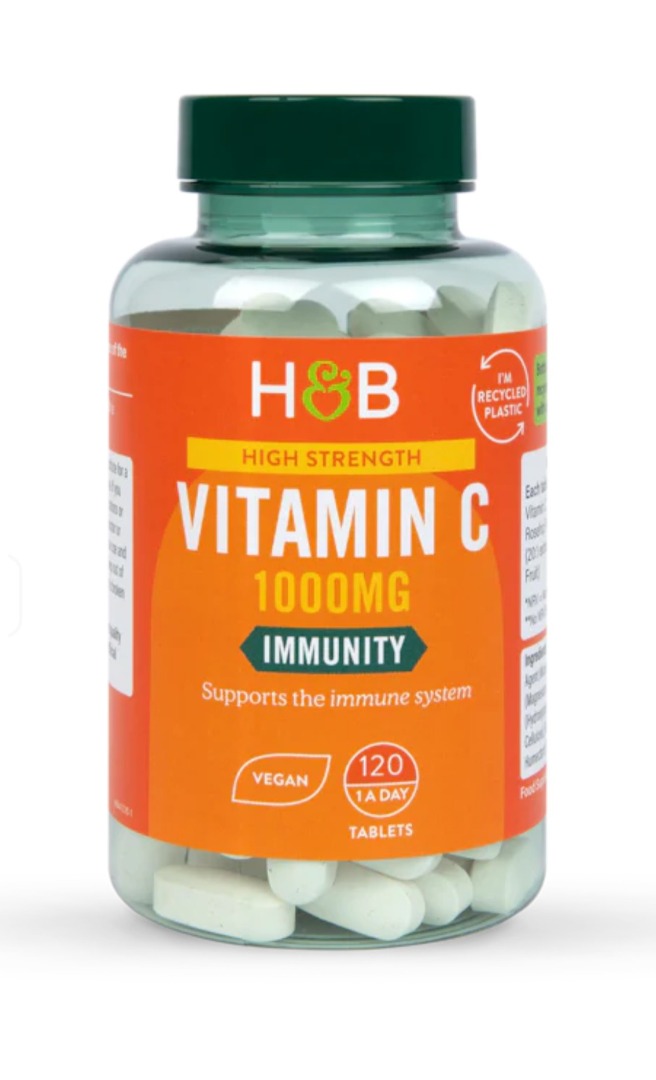 H&B Vitamin C 1000mg 維他命C 120粒, 健康及營養食用品, 健康補充品, 健康補充品 - 維他命及補充品 ...