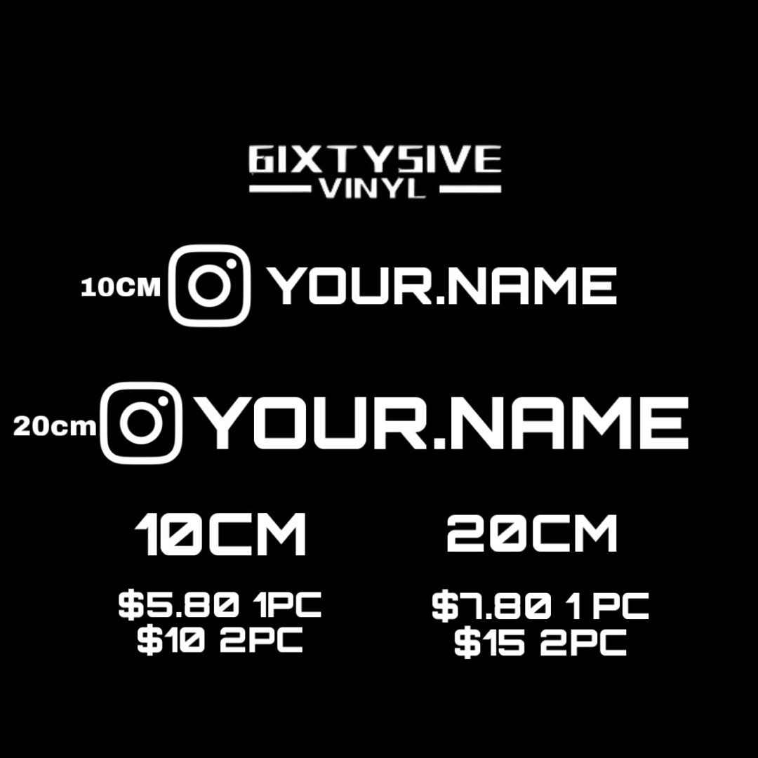 Instagram Car decals, Car Accessories, Accessories on Carousell