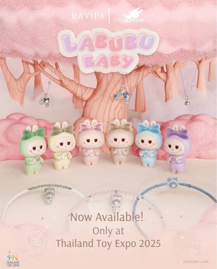 [In Stock] The Monsters x Ravipa Labubu Baby Purple/Brown/Blue ver ...