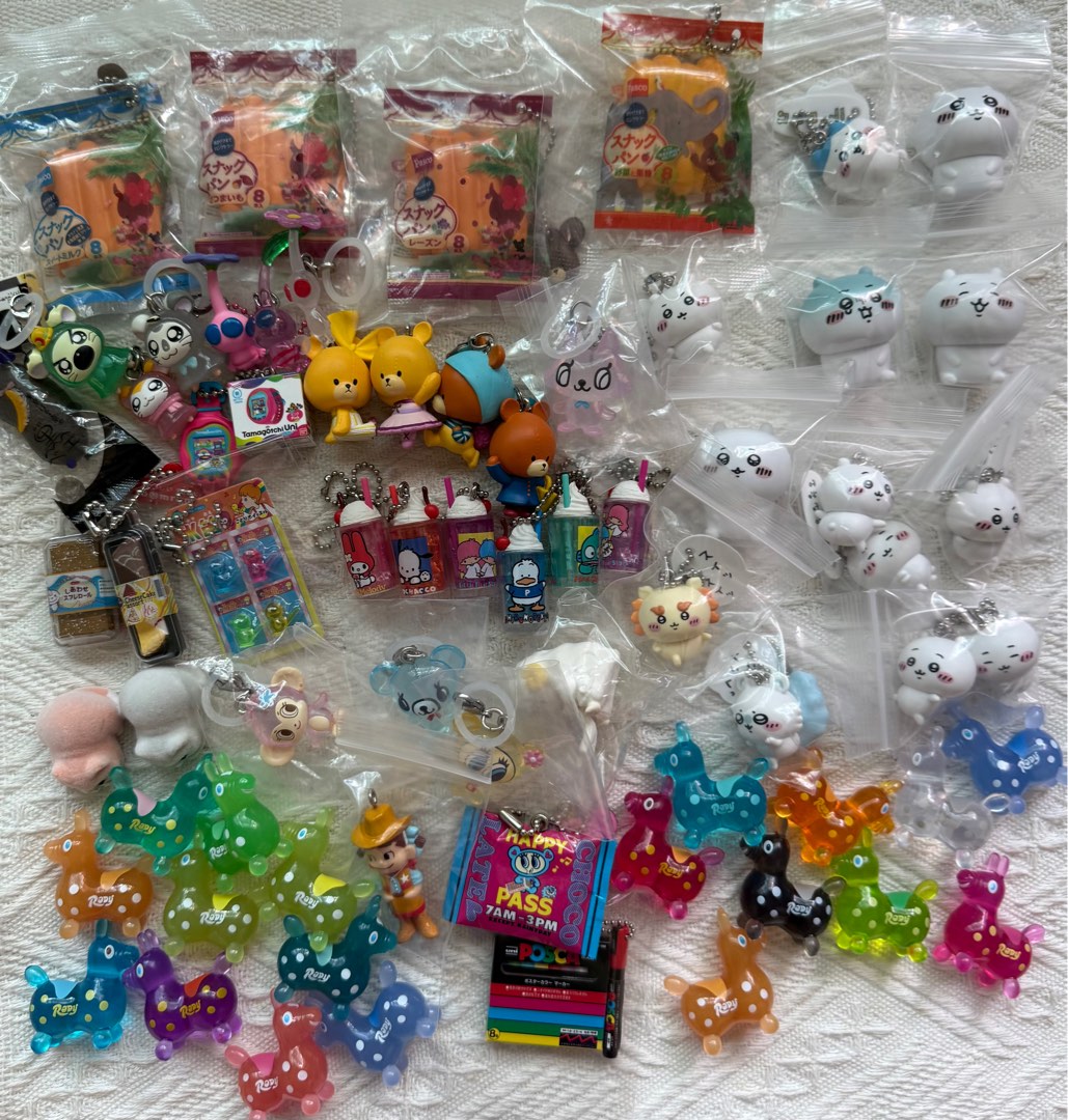 Japan Trinkets Chiikawa Pikmin Sanrio Squishy Keychain, Hobbies & Toys ...