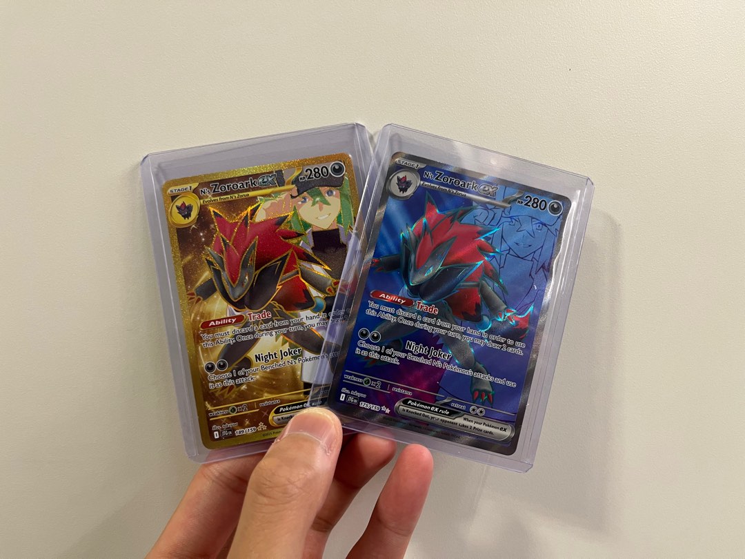 Journey Together N’s Zoroark Ex Pokemon cards, Hobbies & Toys, Toys ...
