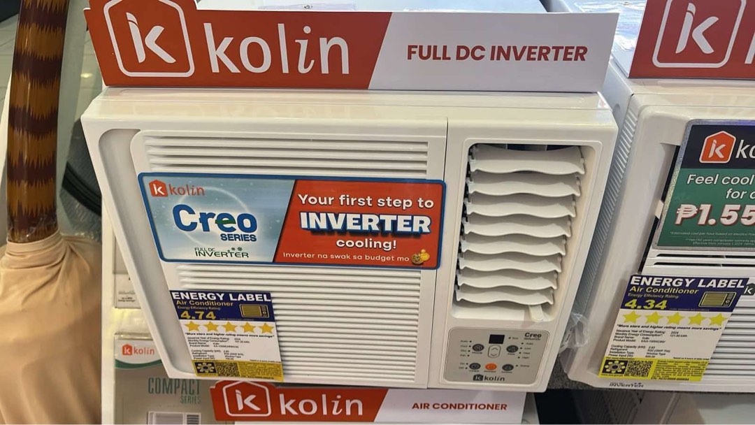 KOLIN CREO SERIES WINDOW TYPE INVERTER AIR CONDITIONER, TV & Home ...