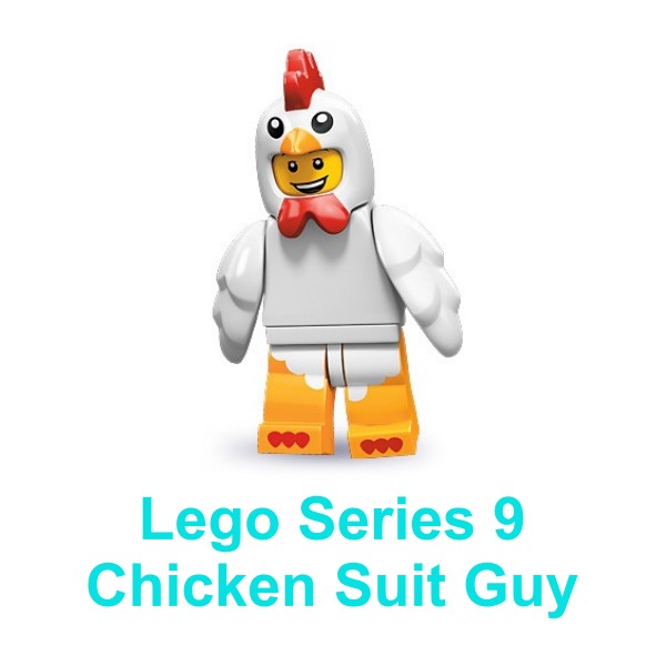 lego Series 9 Chicken Suit Guy 71000 Repacked in ziplock bag Animal ...