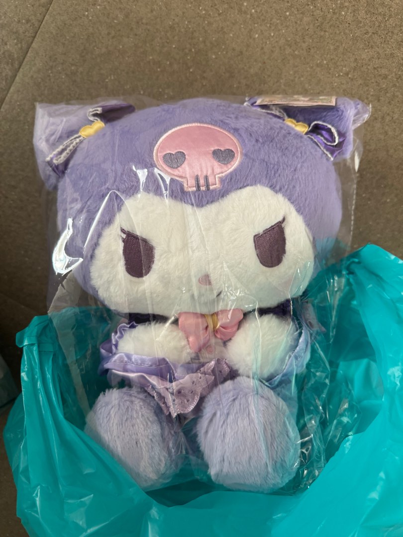 LeTao Sanrio Characters Flower Tea Party Ichiban Kuji Prize A Kuromi Big Plush toy, Hobbies ...