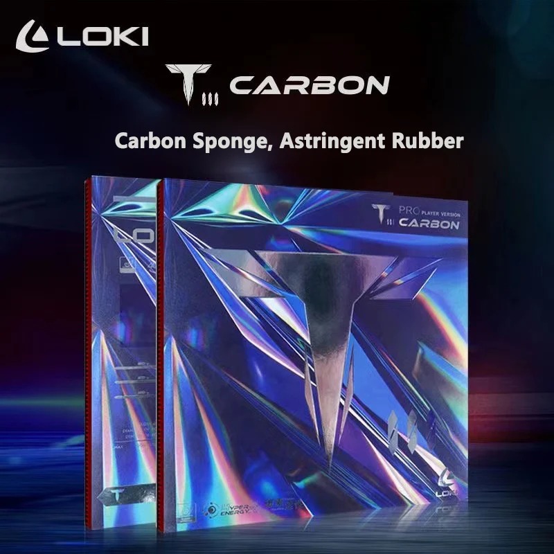 LOKI T3 收斂膠皮 國際乒聯認可碳海綿乒乓球膠皮 硬質不黏乒乓球膠皮 快速進攻, 運動產品, 運動與體育, 運動與體育 - 球拍和球類運動 - Carousell