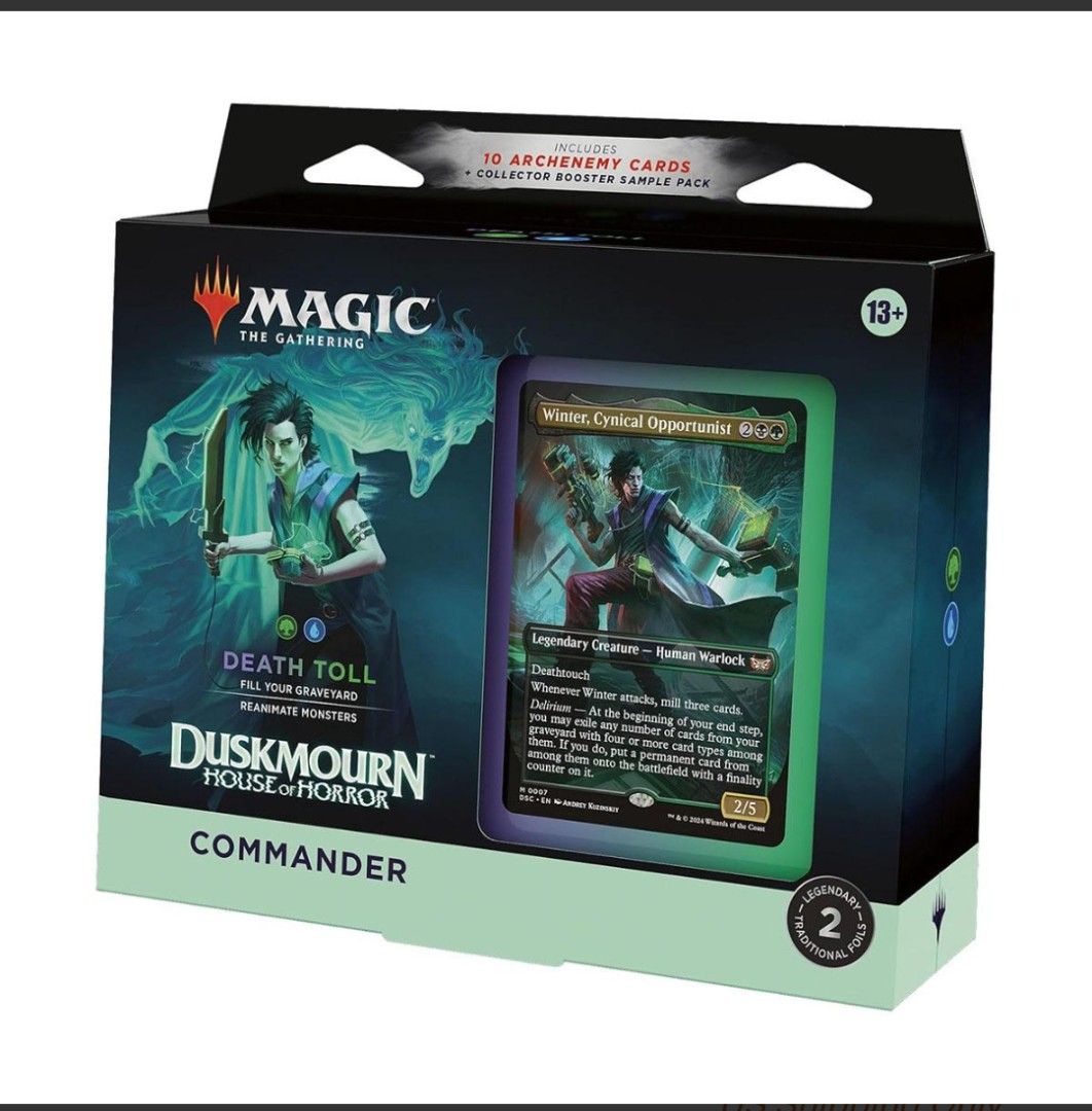 Magic the gathering Duskmourn: House of Horror Commander Deck - Death ...