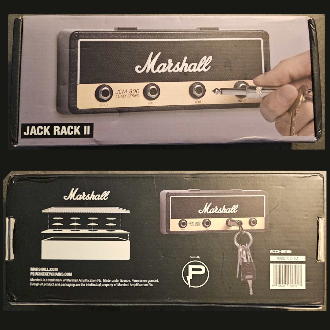 Marshall Jack Rack 2 Guitar Amplifier Key Holder Wall Mount, Furniture ...