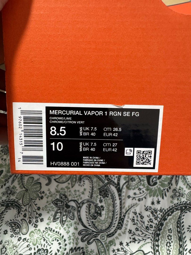 Mercurial Vapor 1 RGN SE FG Hypervenom nike boots nike mercurial ...
