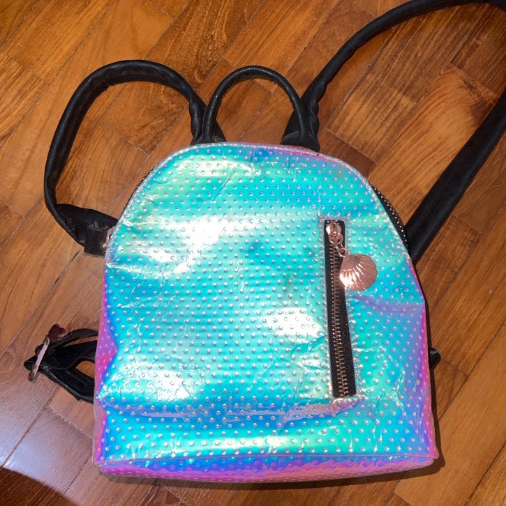 Mini Holographic Bag, Women's Fashion, Bags & Wallets, Backpacks on ...