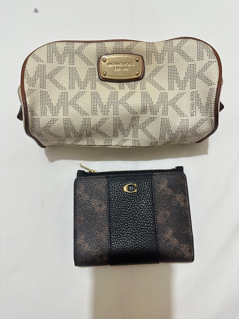 MK POUCH AND COACH WALLET, Luxury, Bags & Wallets on Carousell