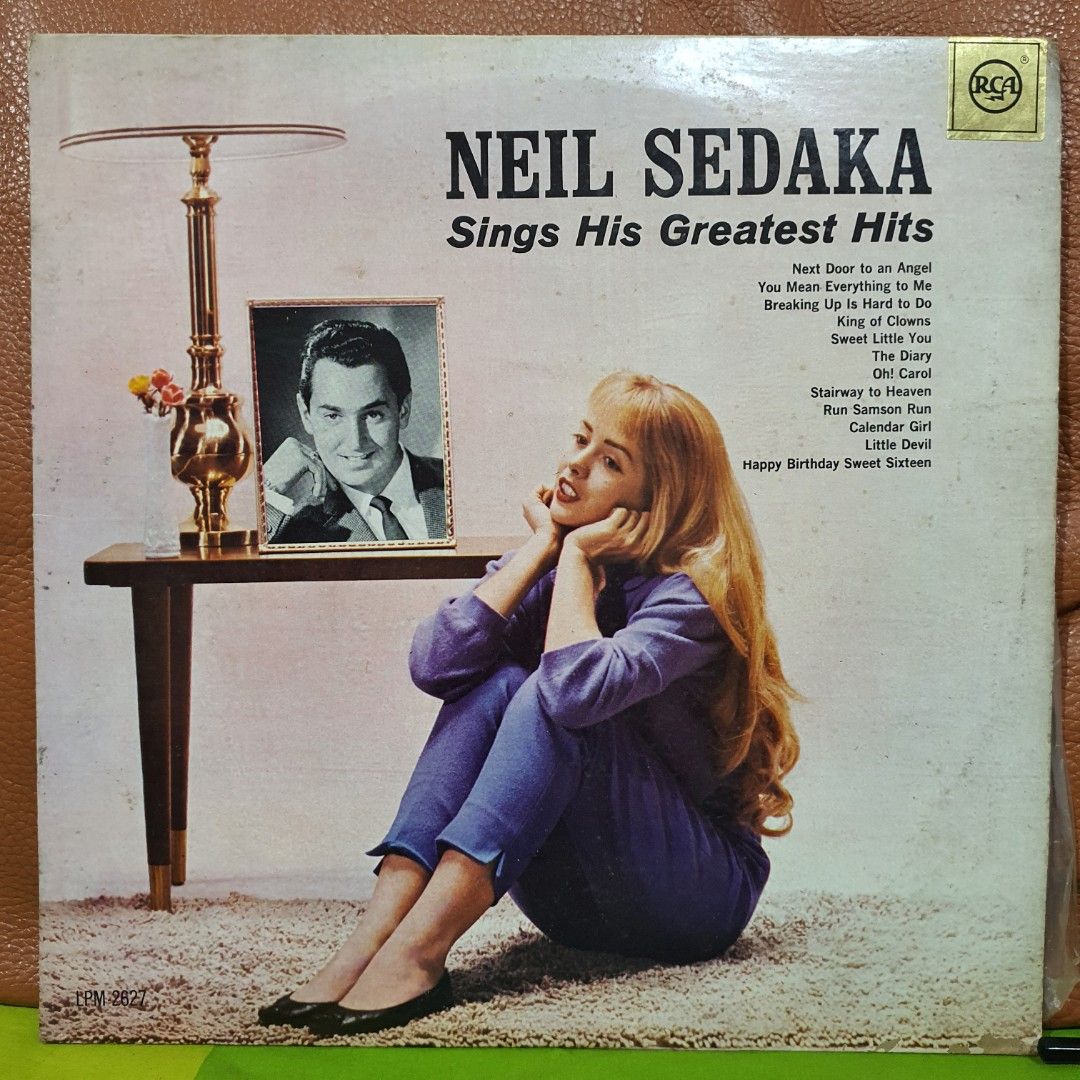 Reserved: NEIL SEDAKA Sings His Greatest Hits Vinyl Record LP, Hobbies ...