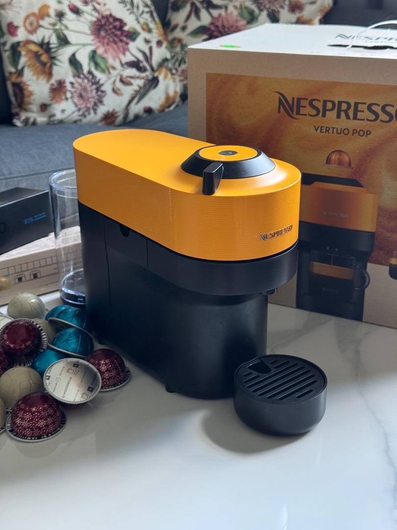 Nespresso Vertuo Pop Yellow, TV & Home Appliances, Kitchen Appliances ...
