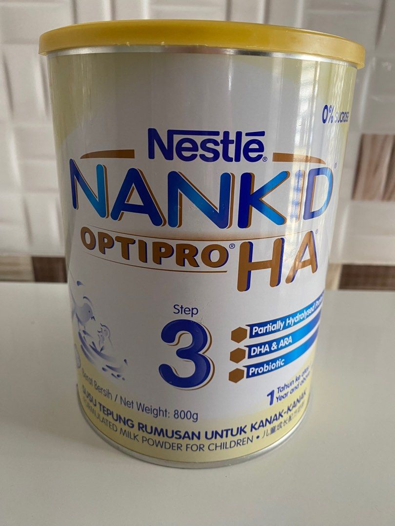 Nestle Nankid Optipro HA 3(800g) exp 08/2026, Babies & Kids, Nursing ...