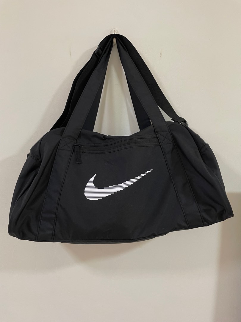 NIKE SWOOSH LOGO BLACK DUFFEL BAG, Men's Fashion, Bags, Backpacks on ...