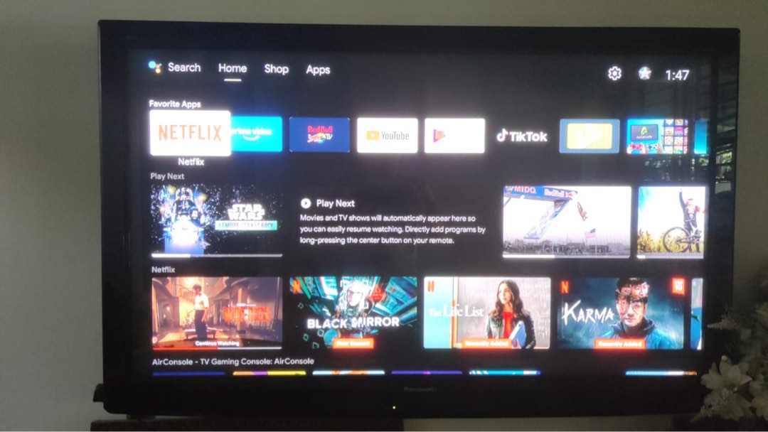 Panasonic 55 inch plasma flat screen tv, TV & Home Appliances, TV ...