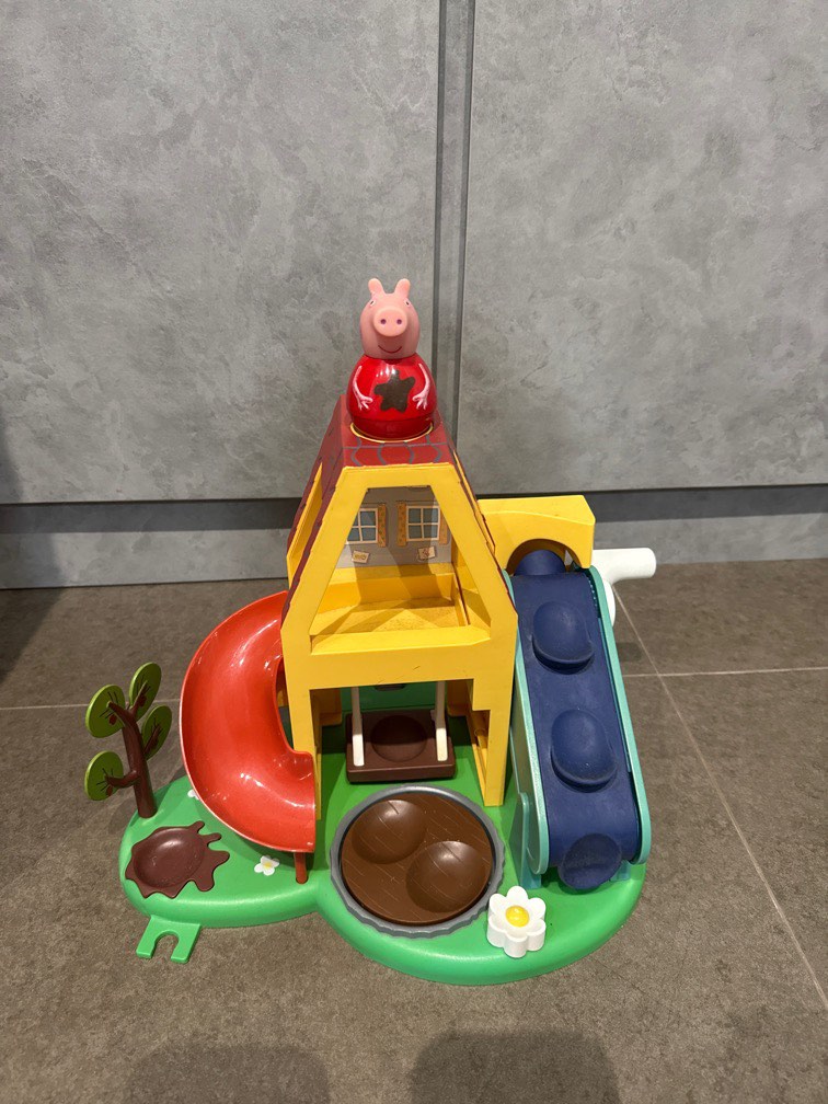 Peppa pig swing and slide, Hobbies & Toys, Toys & Games on Carousell