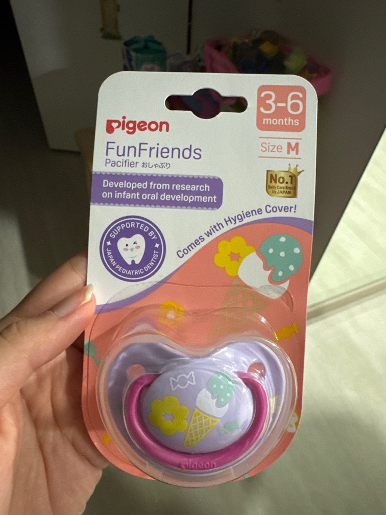 Pigeon Fun Friends Pacifier 3-6 months, Babies & Kids, Nursing ...