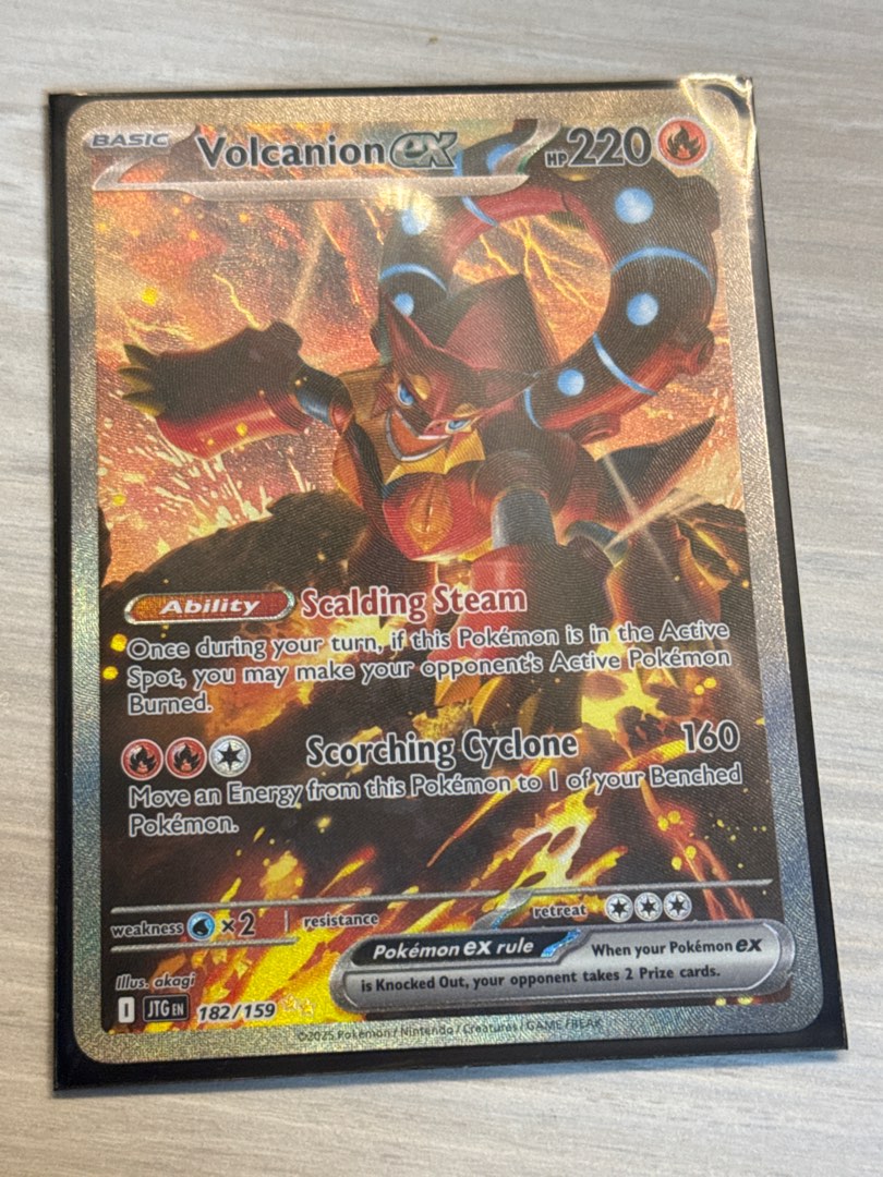Pokemon Card Volcanion EX journey together 182, Hobbies & Toys, Toys ...