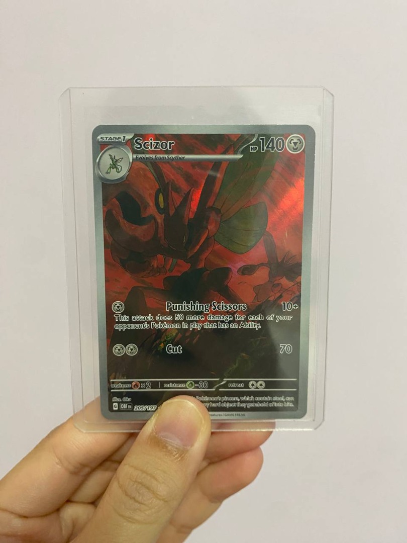 Scizor Obsidian Flames Illustration Rare IR Pokemon, Hobbies & Toys ...