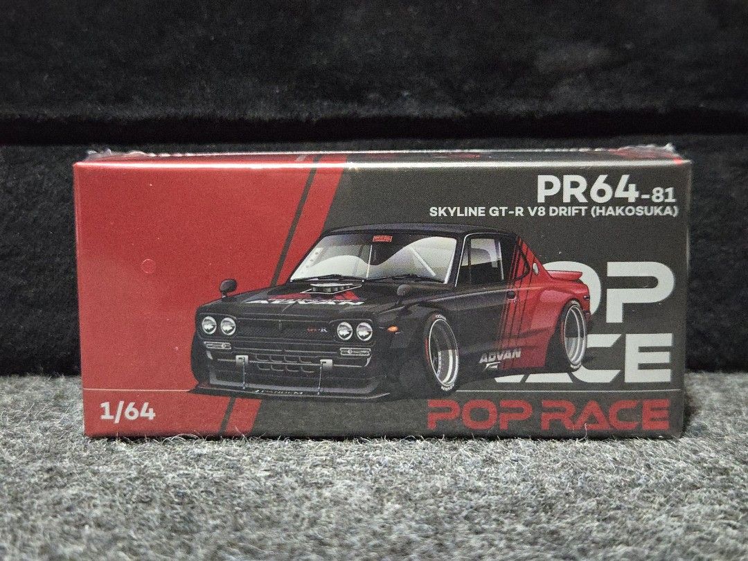Pop Race Nissan Skyline GT-R V8 Drift (Hakosuka) Advan PR64-81, Hobbies ...