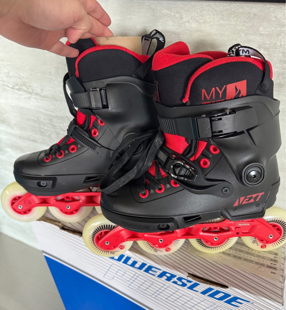 Powerslide Next 80 Black Red, Sports Equipment, Sports & Games, Skates ...