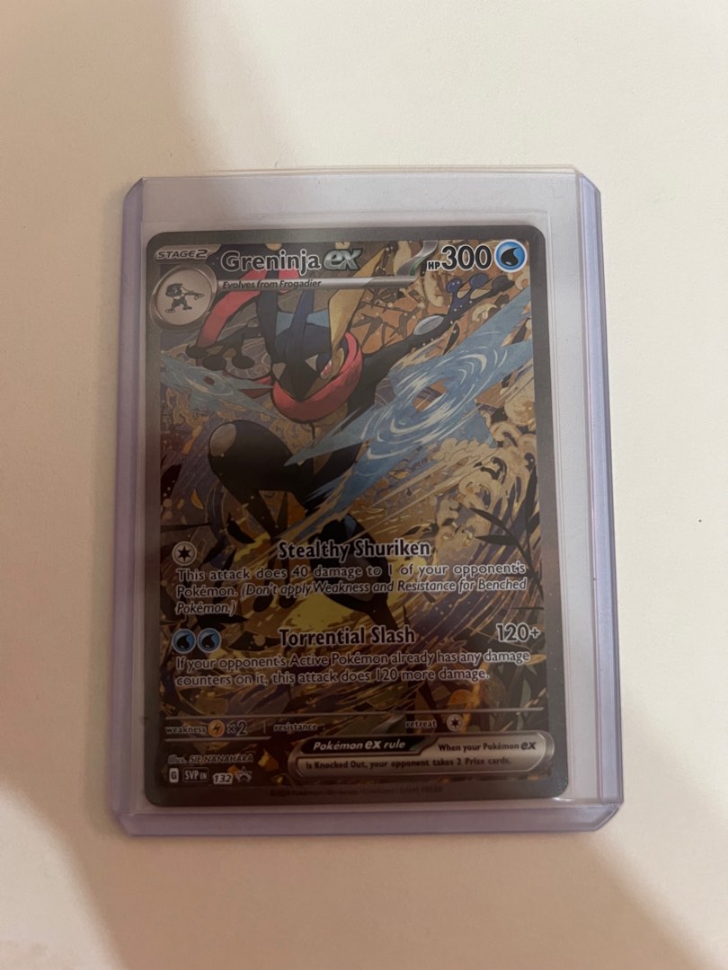 PTCG 2024 Pokemon SV Black Star Promo Illustration Collection Greninja ex, 興趣及遊戲, 玩具 & 遊戲類 ...
