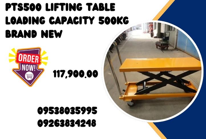 PTS500 LIFTING TABLE LOading capacity 500kg brand new, Everything Else ...