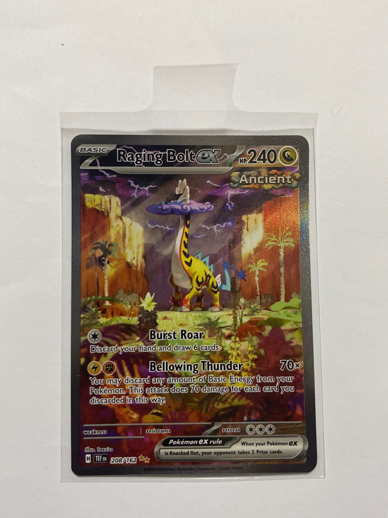 Raging Bolt EX (Temporal Forces), Hobbies & Toys, Toys & Games on Carousell
