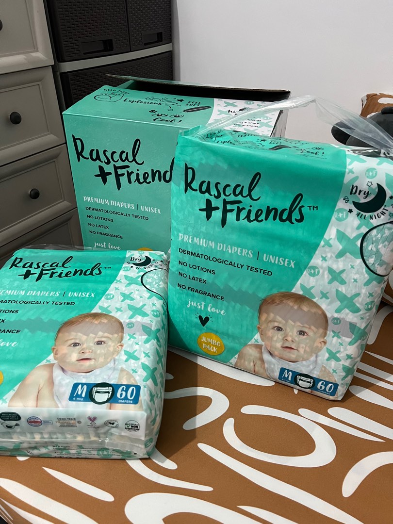 Rascal&Friends Diaper Medium size, Babies & Kids, Bathing & Changing ...