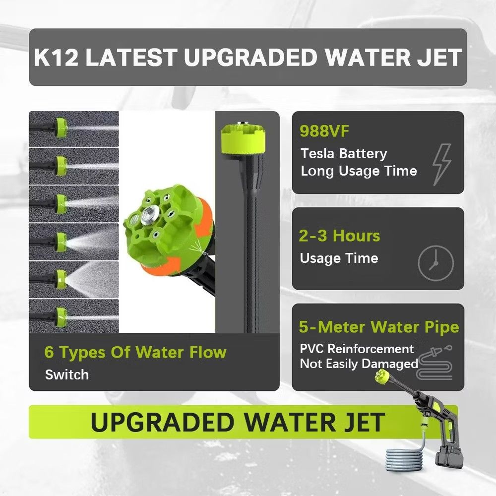 SANTINO Water Jet Spray Gun Water Jet Pump Portable Outdoor Wash Car ...