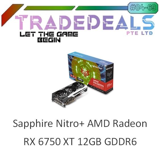 Sapphire Nitro+ AMD Radeon RX 6750 XT 12GB GDDR6 / PowerColor Hellhound ...