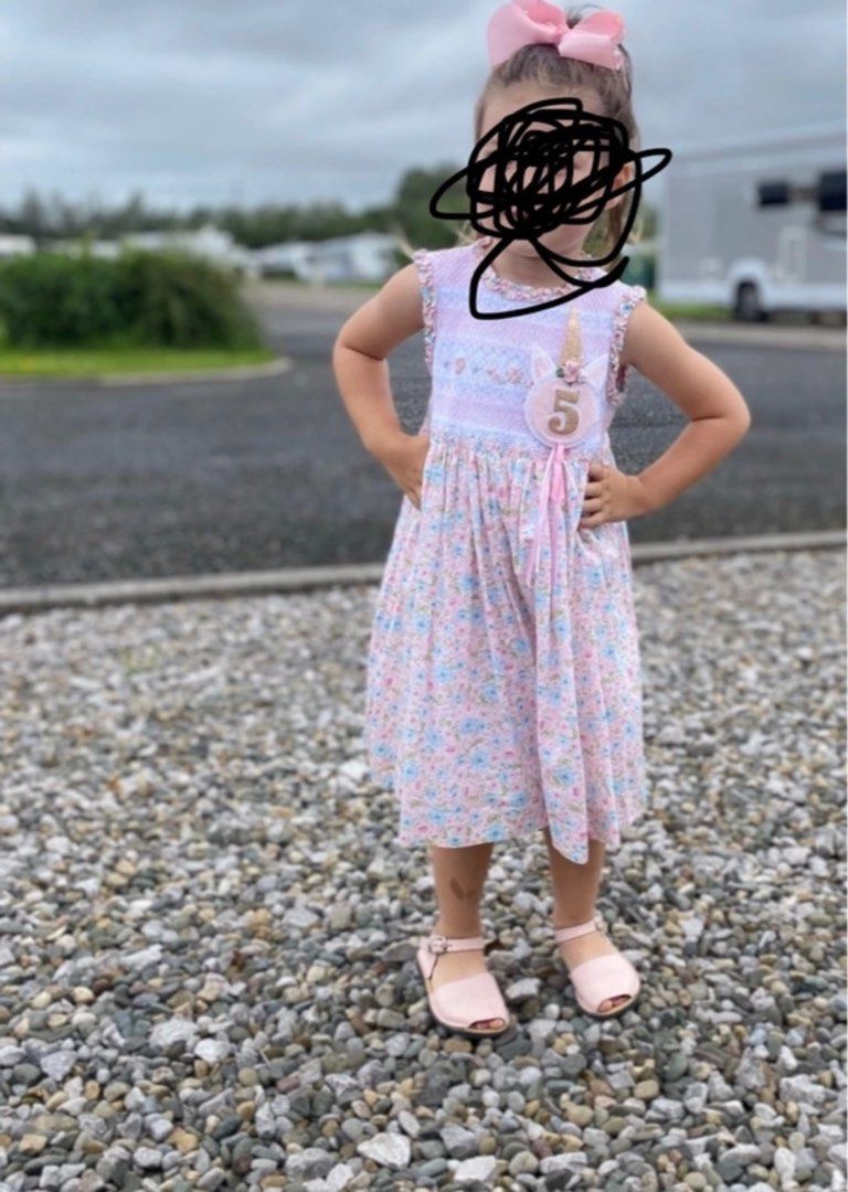 Sarah Louise Floral Smock dress anak dress bayi bukan dondolo darcy&rae ...