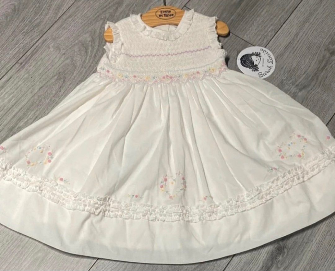 Sarah Louise White Smock dress anak dress bayi bukan dondolo darcy&rae ...