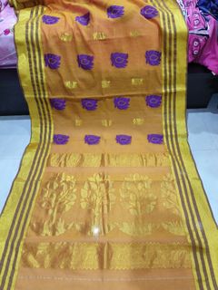 Readymade saree pallu with pavade, Women's Fashion, Dresses & Sets ...