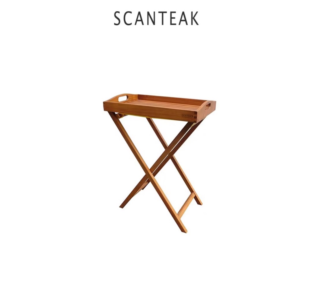 Scanteak butler tray, Furniture & Home Living, Furniture, Shelves ...