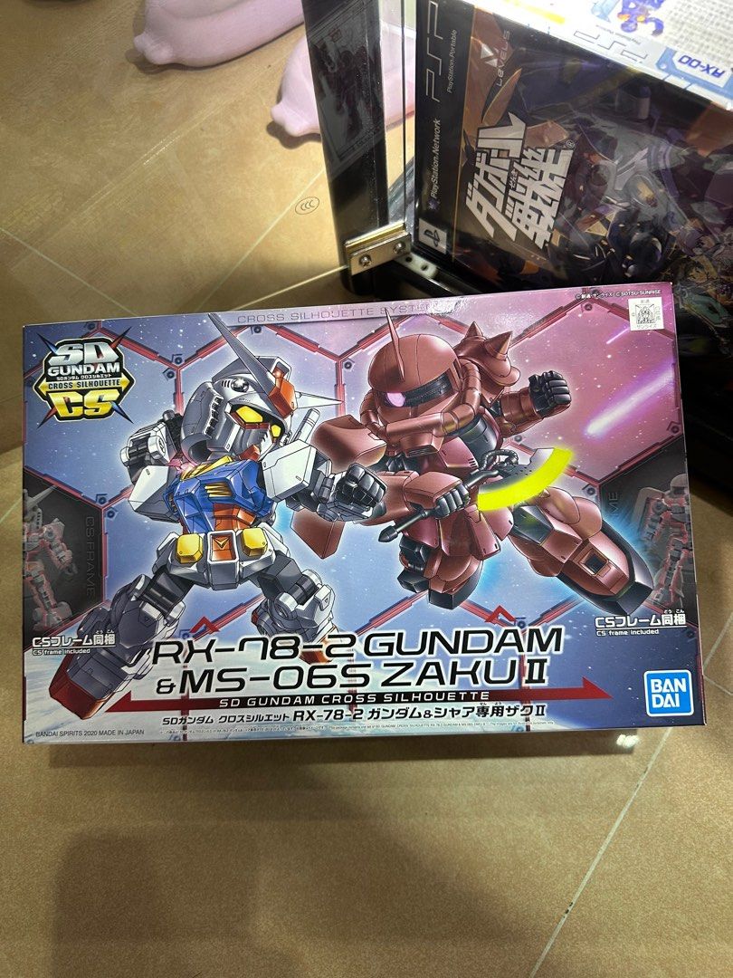 SD SDCS SET-02 RX-78-2 ＆ MS-06S 紅彗星 高達 高達模型, 興趣及遊戲, 玩具 & 遊戲類 - Carousell