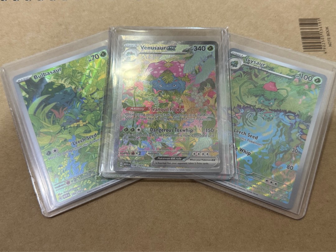 [奇異種子進化Set‼️] Pokemon ptcg 151 奇異花 草 種子 進化線 SAR AR SV3.5 御三家 噴火龍 奇異花 水箭龜 Scarlet and Violet 妙蛙花 ...