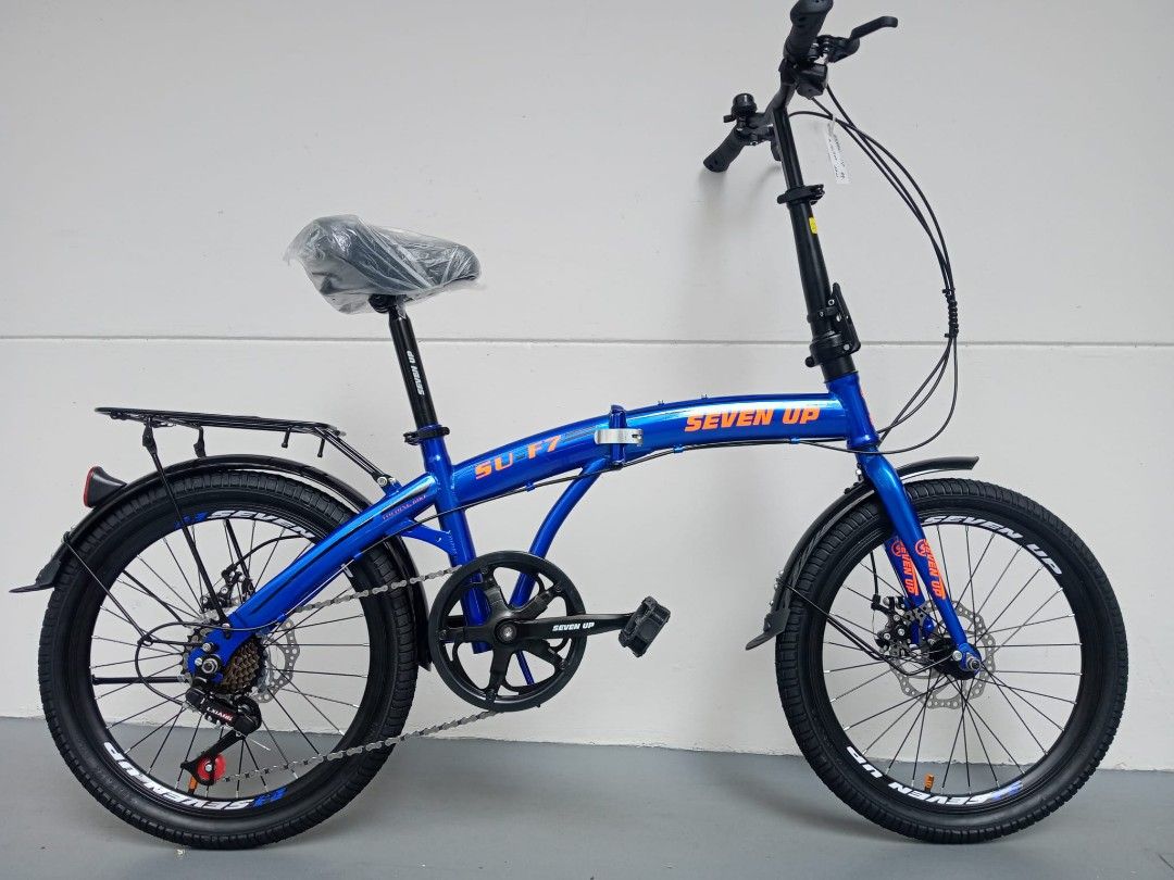 Seven Up SU-F7 bi-fold folding bicycle (ready stock), 20" wheels, disc ...